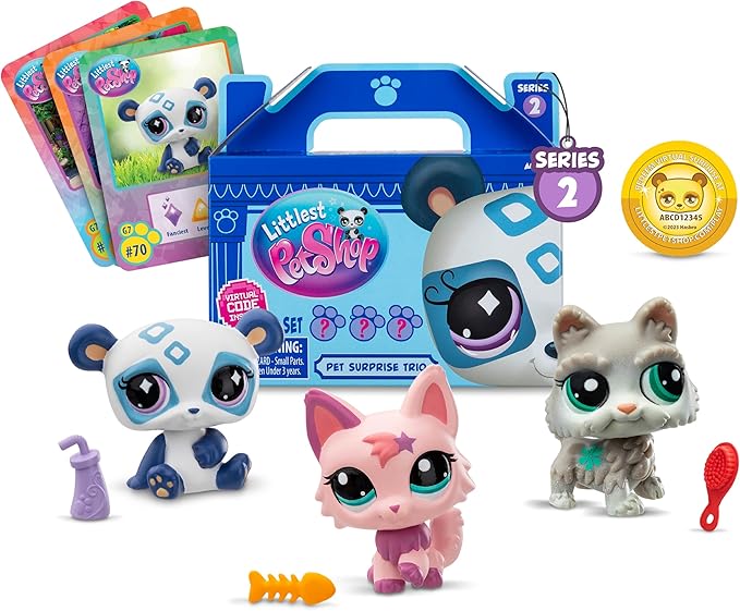 Littlest Pet Shop Mystery Three Pack Bobble Head Collectibles