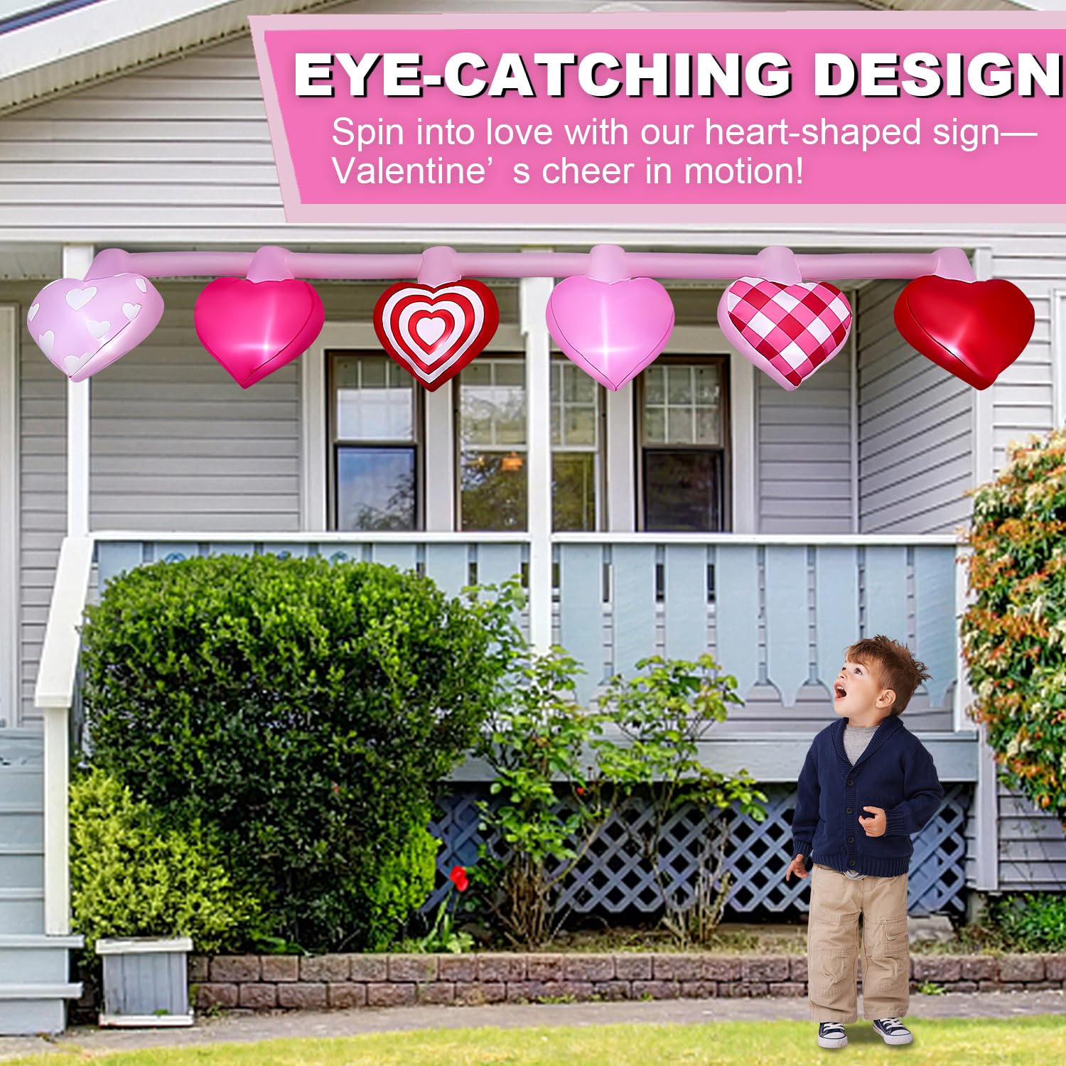 Snapklik.com : 14.7FT Long Valentines Day Inflatables Hanging Flashing ...