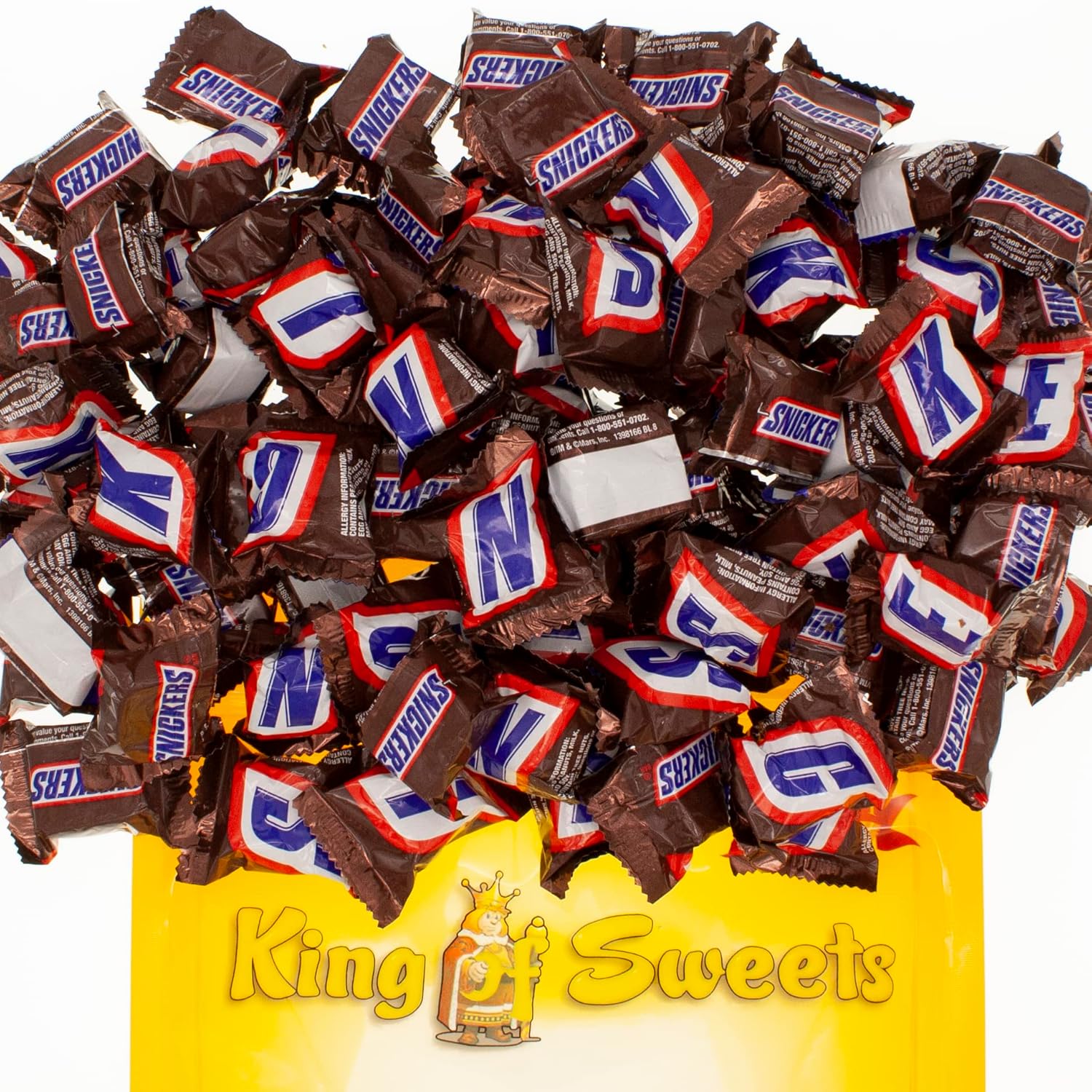 Amazon.com: Snickers Minis 2 Pounds Individually Wrapped Chocolate ...