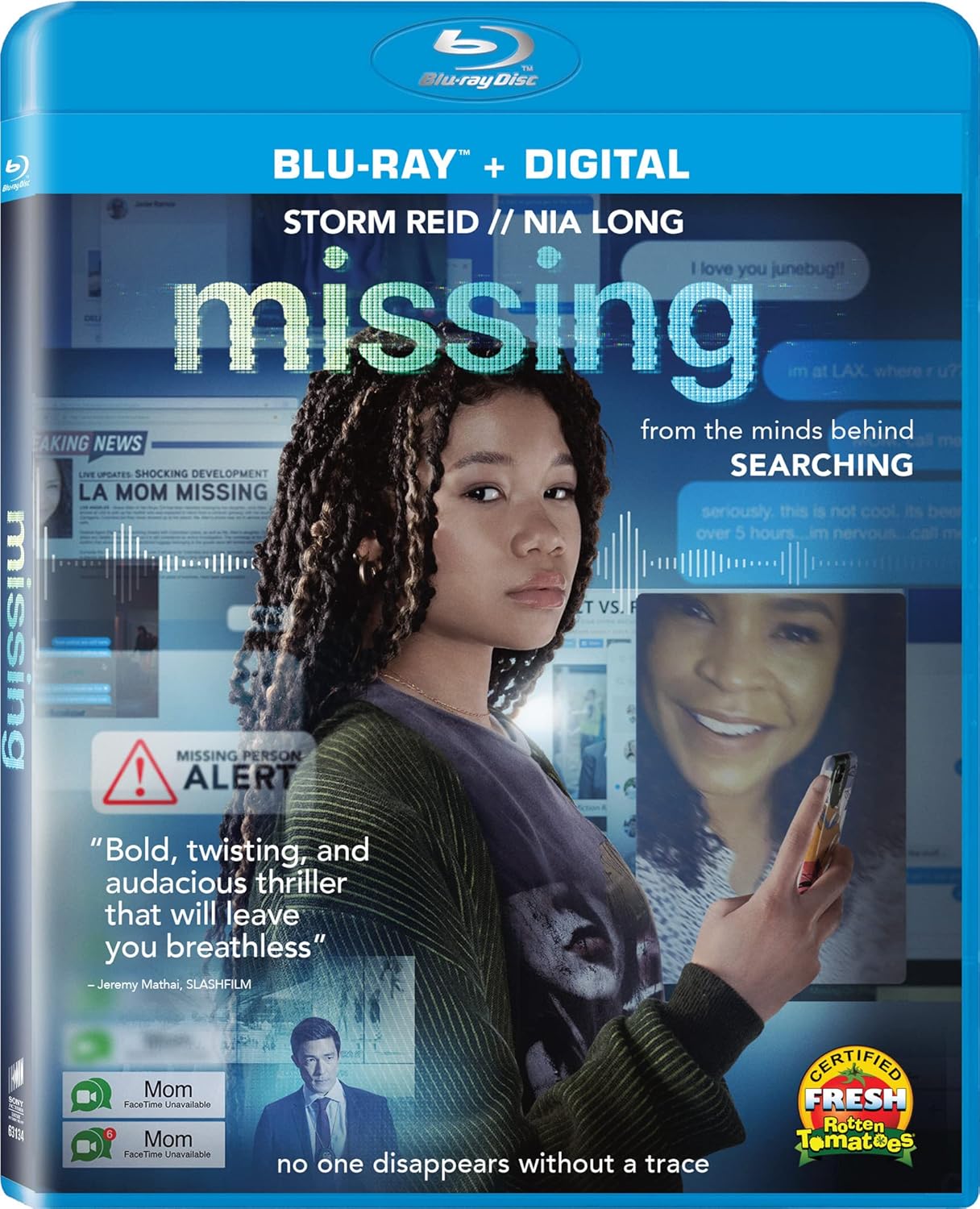 Missing [Blu-ray] : Nia Long, Joaquim de Almeida, Ken Leung, Amy ...