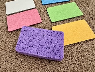 Amazon.com: Supercenter Sponges Kitchen 6 Pcs/12 Pcs Wood Pulp Sponge ...
