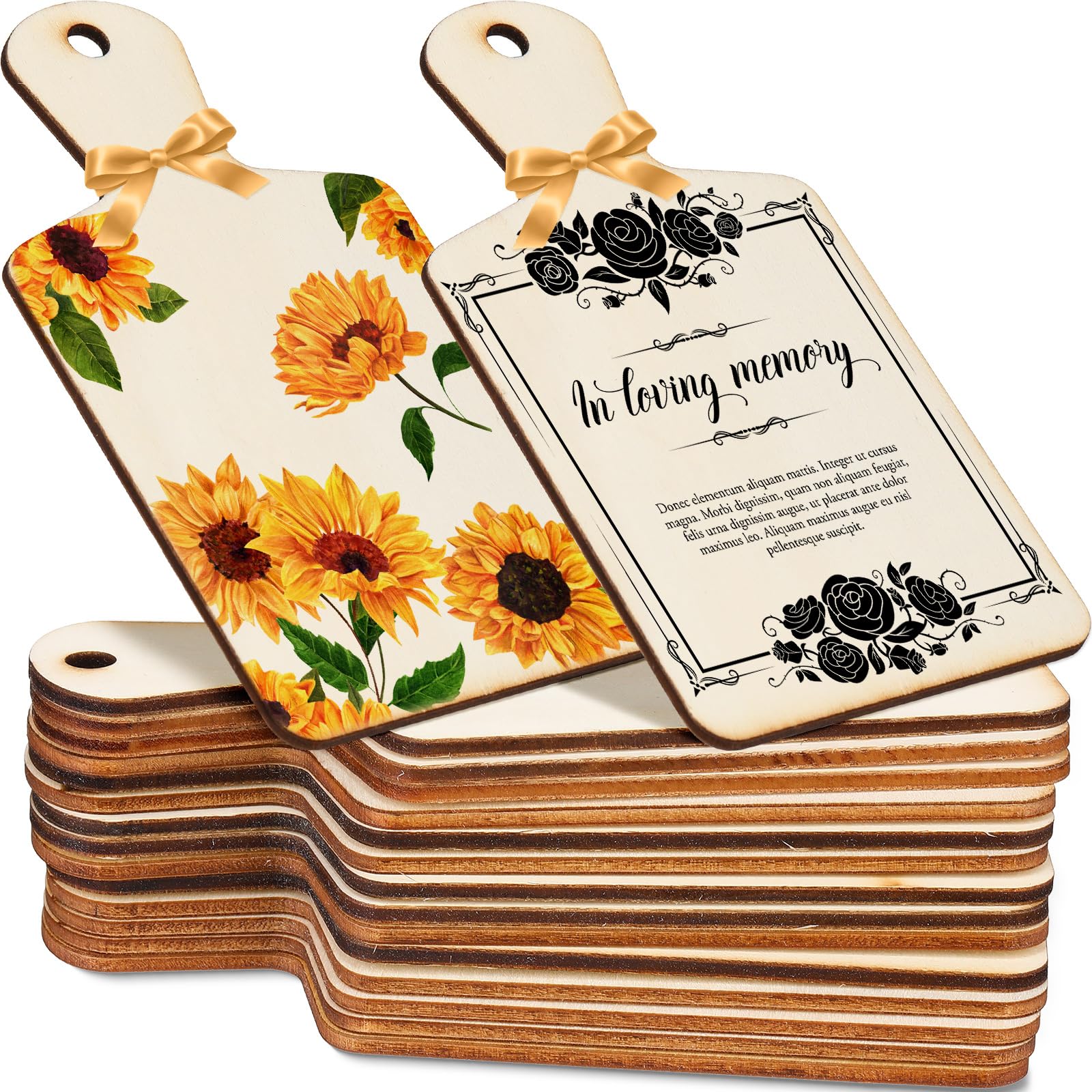 Amazon.com: Suzile 36 Pcs Mini Wooden Cutting Board with Handle ...