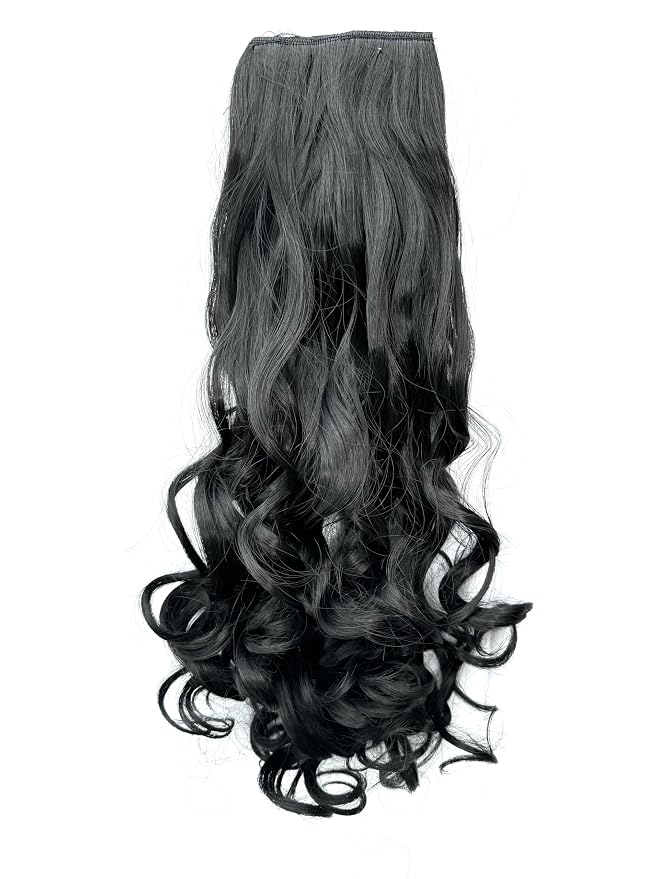 Hair-O-Mania Premium Hair Extension | Long Wavy/Curly Hairs | Wigs for ...