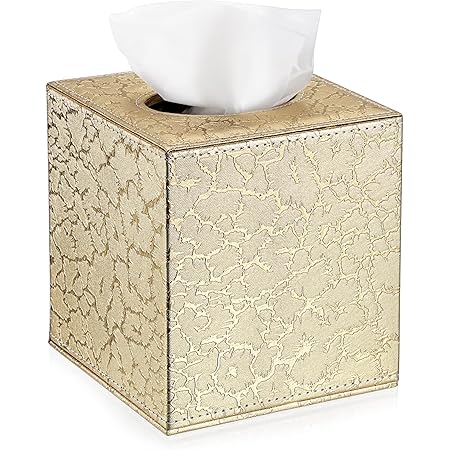 Amazon.com: Sumnacon Crystal Square Tissue Box Cover - Sparkling Cube ...