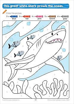 ocean life coloring pages preschool numbers