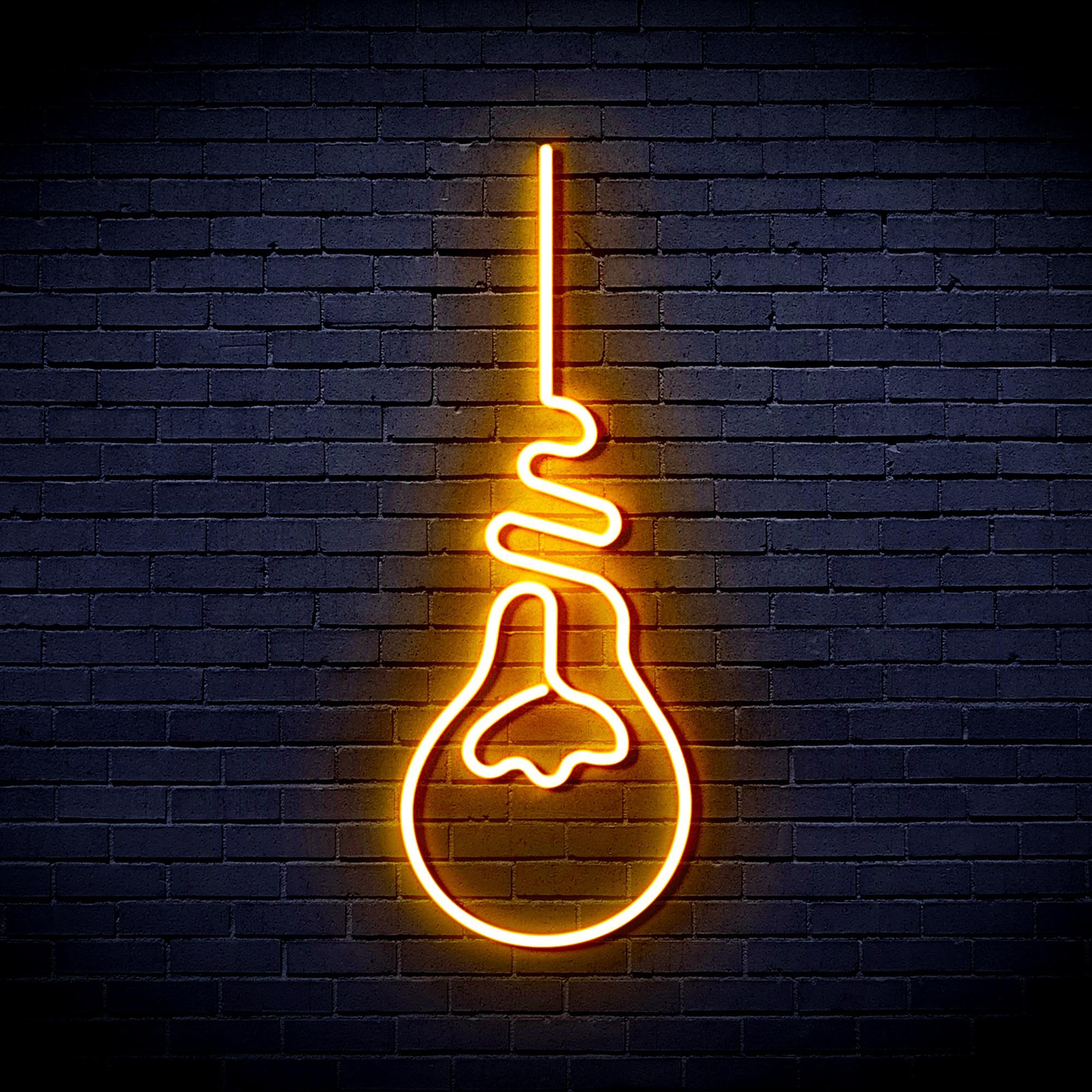 Amazon.com: AdvPro Light Bulb Flex Silicone LED Neon Sign - Golden ...