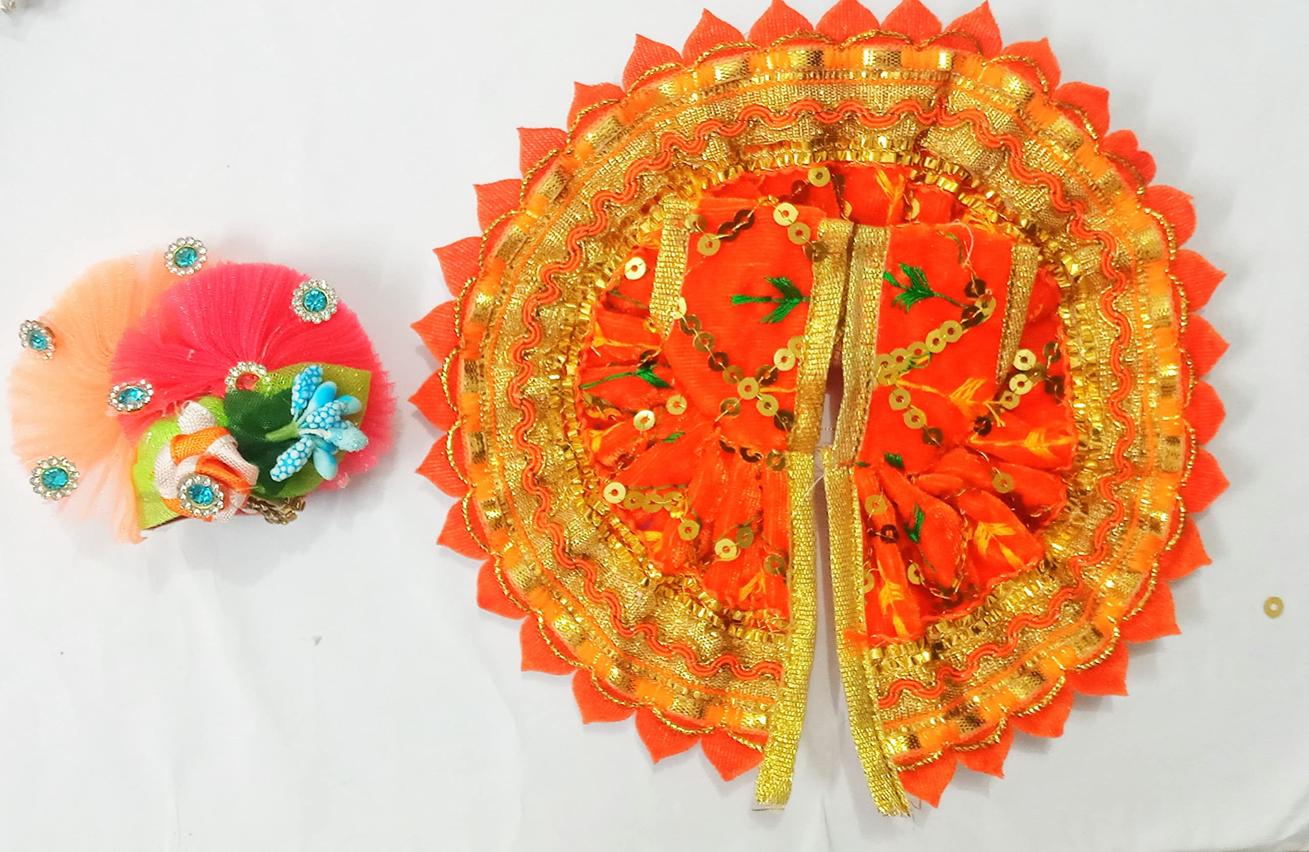 Buy Shri Kunjbihari Shri Haridas Ethnic Collection Combo of Orange ...
