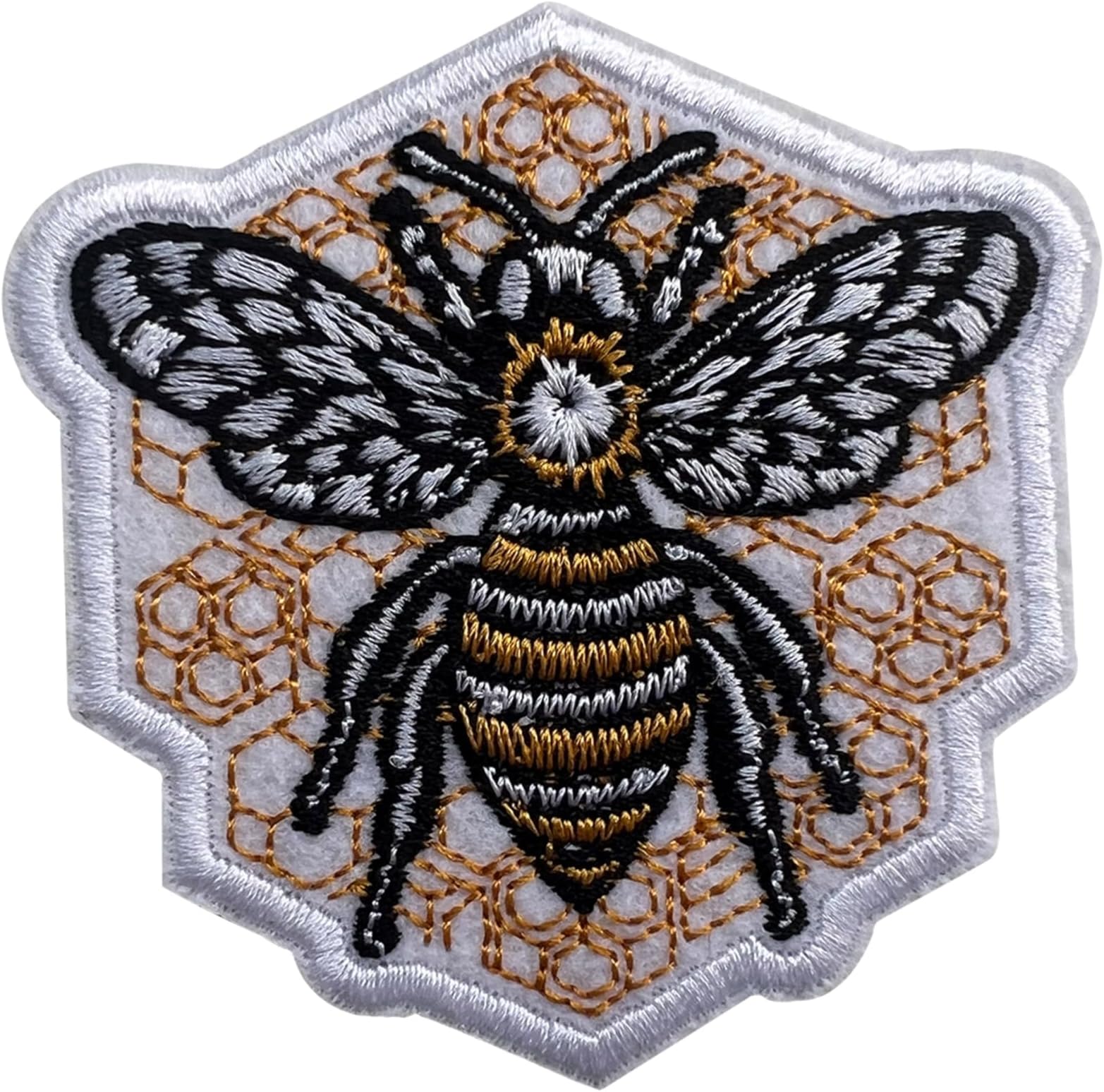 Amazon.com: PP Patch Queen Bee Embroidery Crown Bee Cartoon Applique ...