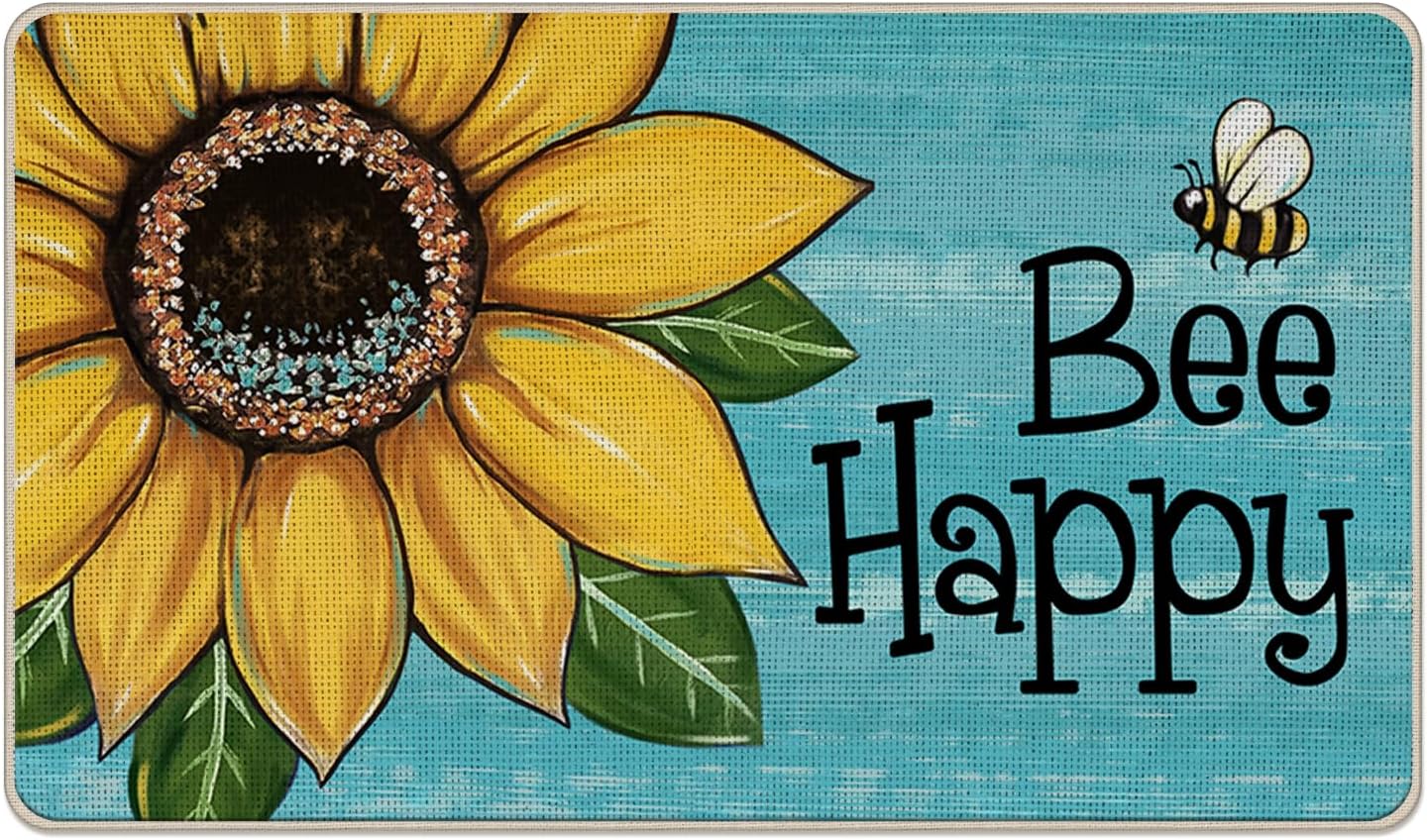 Amazon.com: Tailus Spring Summer Sunflower Decorative Front Door Mat ...