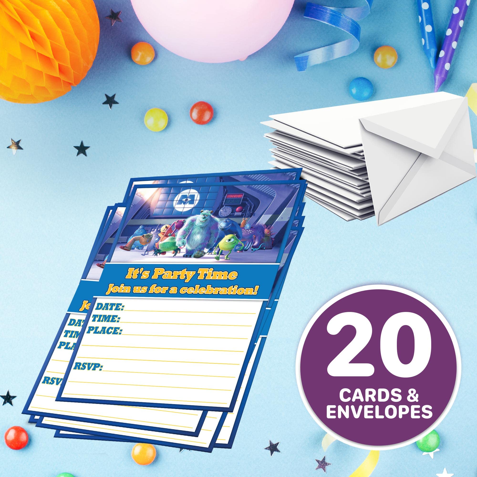 Monster Invitation Envelopes Wholesale Moshi Monsters 6 Invite Cards