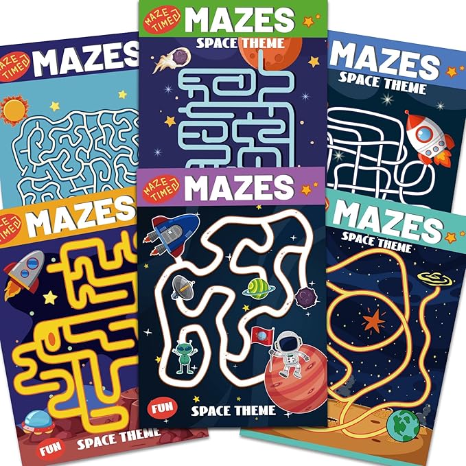 Amazon.com: 168 Pages Maze Books for Kids Ages 3-8, 6-Pack- 6 Beginner ...
