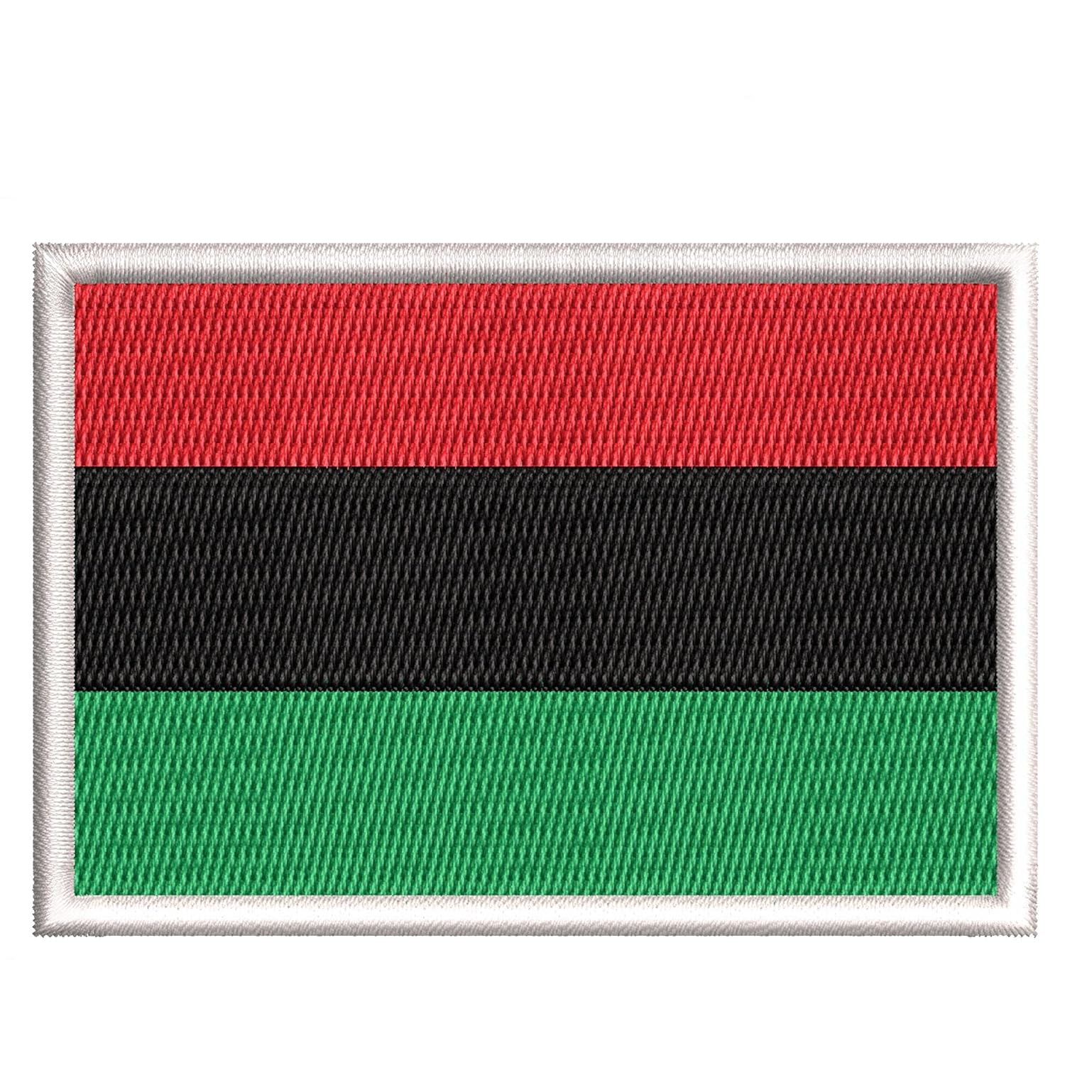 Amazon.com: Africa Pan-African Flag Patch Fully Embroidered Iron-on/Sew ...