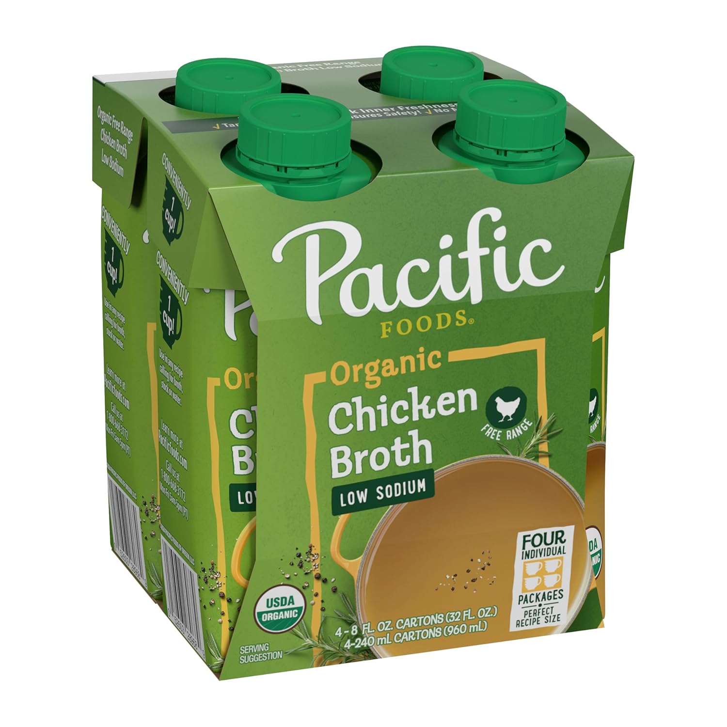 Amazon.com : Pacific Foods Low Sodium Organic Free-Range Chicken Broth ...