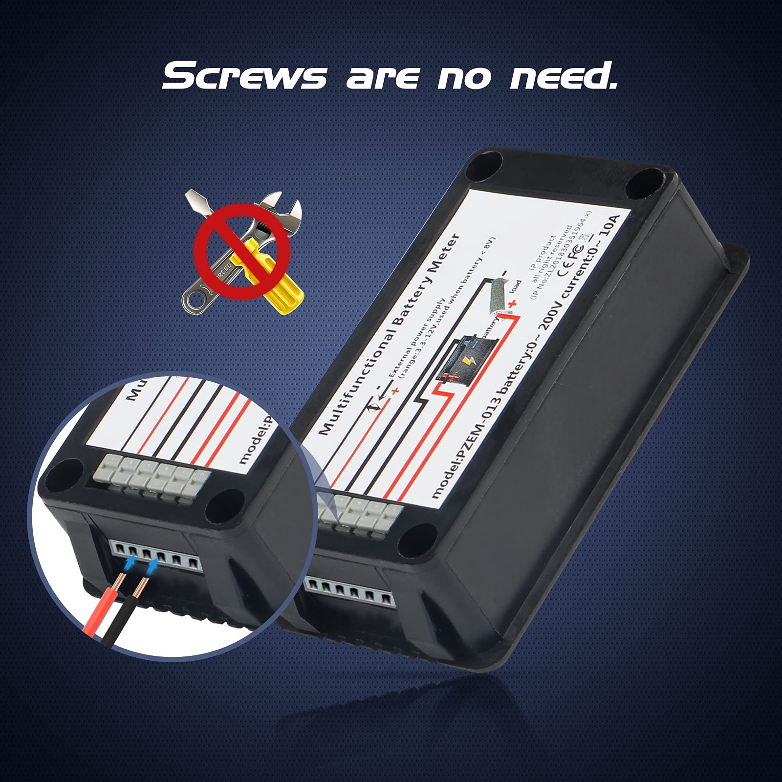 Snapklik.com : CGELE DC Multifunction Battery Monitor Meter