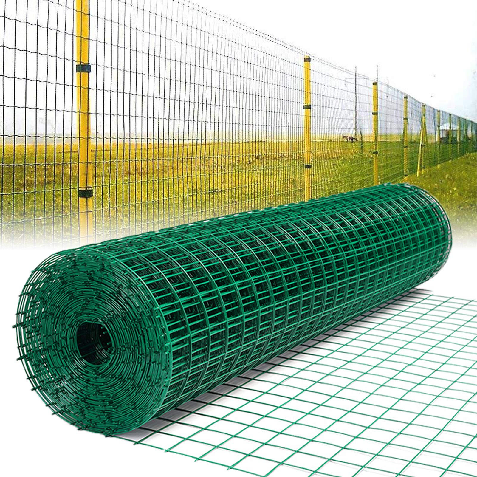 PVC Coated Wire Fencing 90cm X 25m Galvanized Wire Fence Roll Hot ...