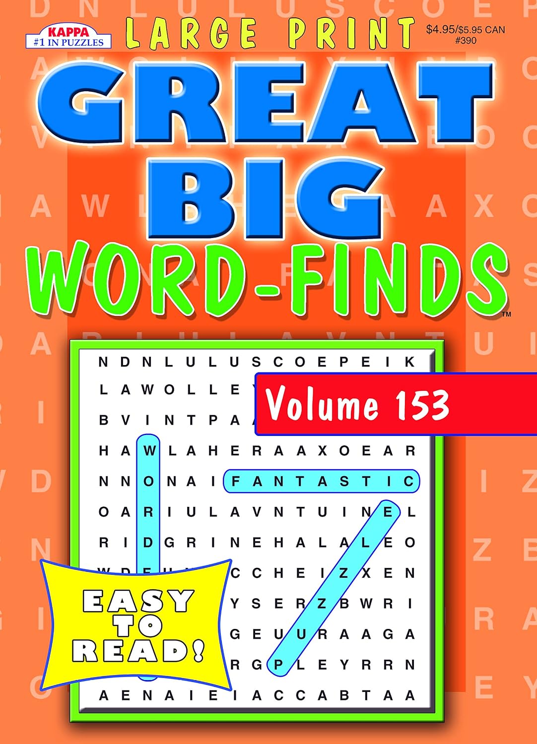 Great Big Word-Finds Large Print Puzzle Book-Word Search-Volume 153 ...