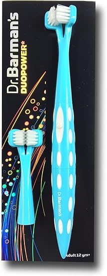 Amazon.com : Dr. Barman's Duopower Sonic Toothbrush with Replacement ...