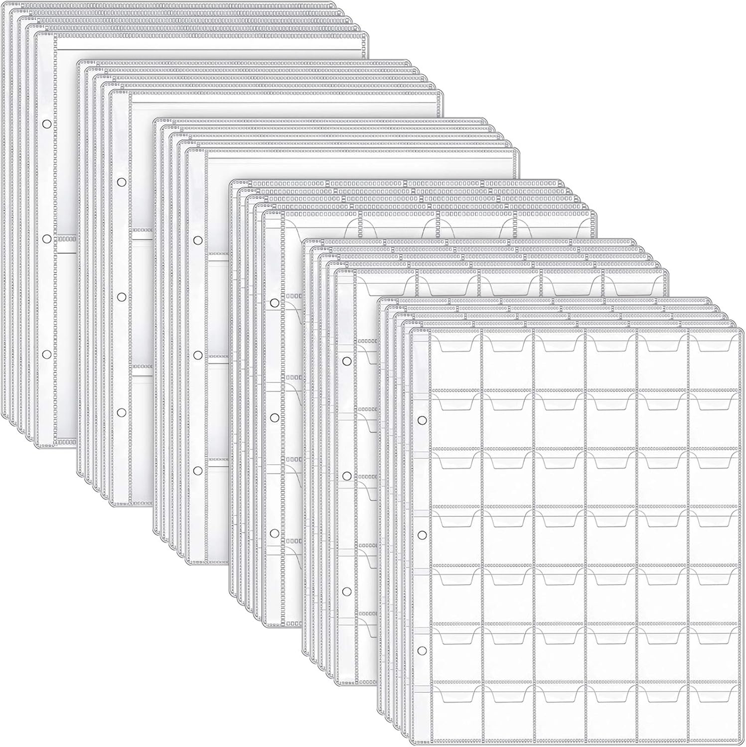 Amazon.com : 30 Pieces Coin Collector Binder Sheets Coin Plastic Pocket ...