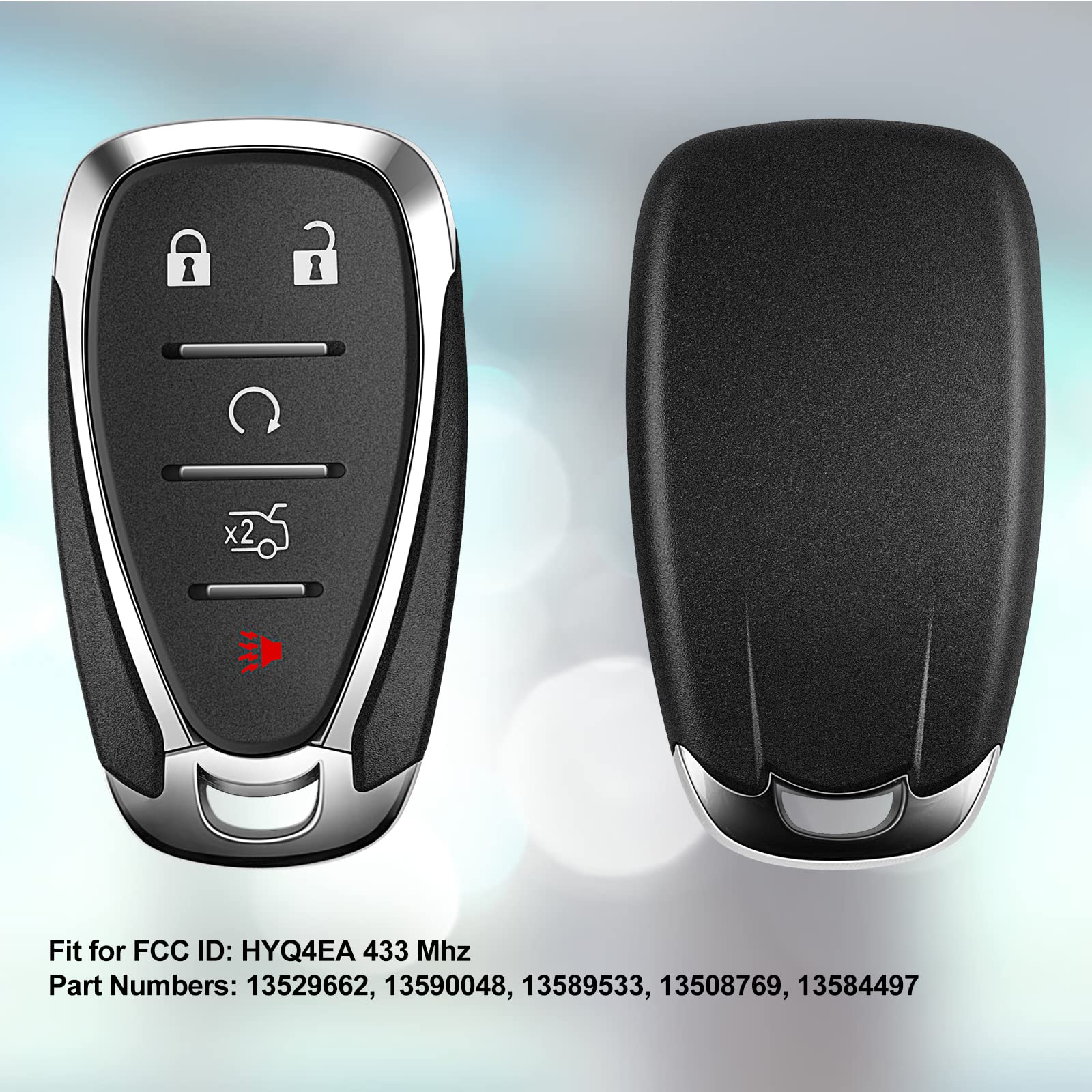 Camaro Cruze Malibu Key Replacement Car Key Fob For Chevy Camaro, Cruze ...