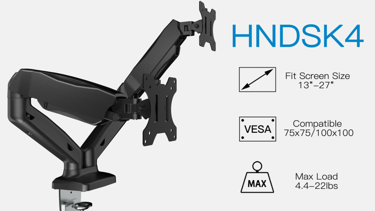 Watch How to Install HUANUO HNDSK4 Dual Arm Monitor Stand? on Amazon Live