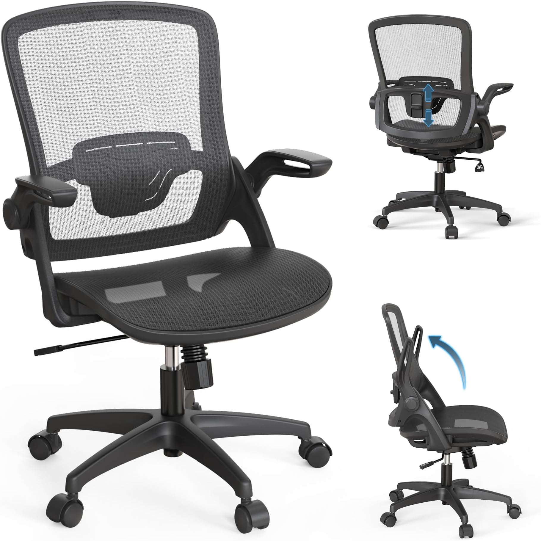 Amazon.com: ELABEST Mesh Office Chair,Ergonomic Computer Desk Chair ...