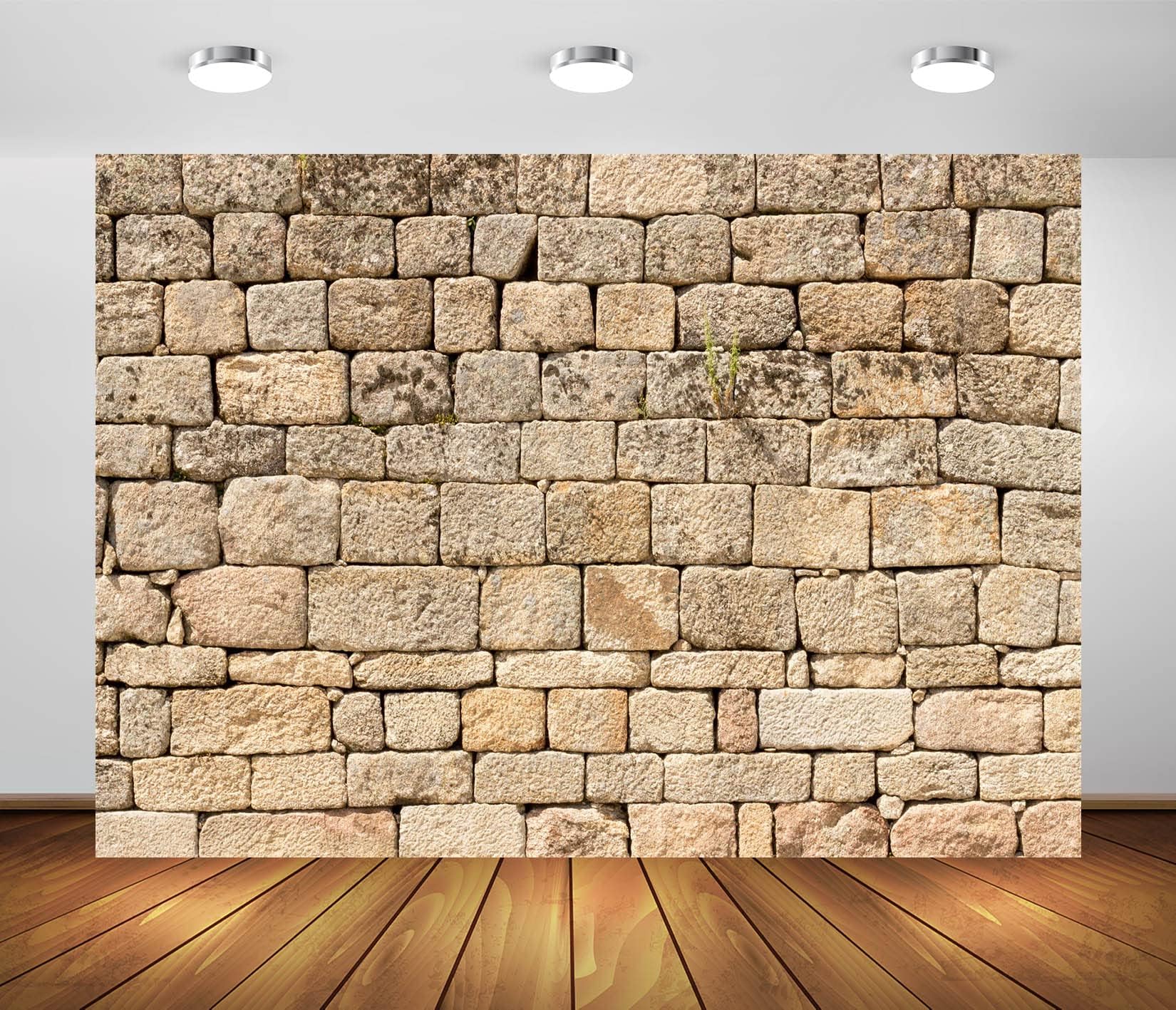 Amazon.com : BELECO 9x6ft Fabric Vintage Brick Wall Backdrop for ...