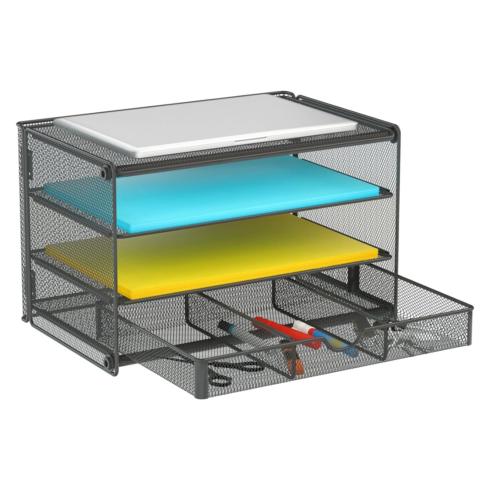 Snapklik.com : Samstar Paper Letter Tray, 3 Tier Desk Document File ...