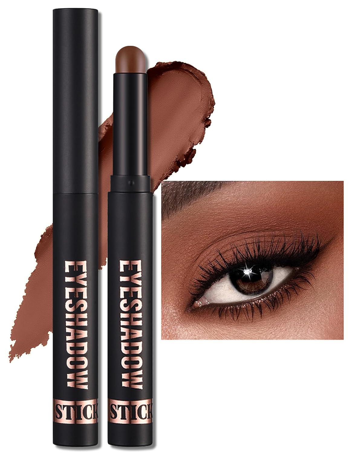 Amazon.com : Erinde Waterproof Cream Eyeshadow Stick, Matte Nude Eye ...