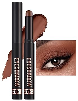 Amazon.com : Erinde Waterproof Cream Eyeshadow Stick, Matte Nude Eye ...