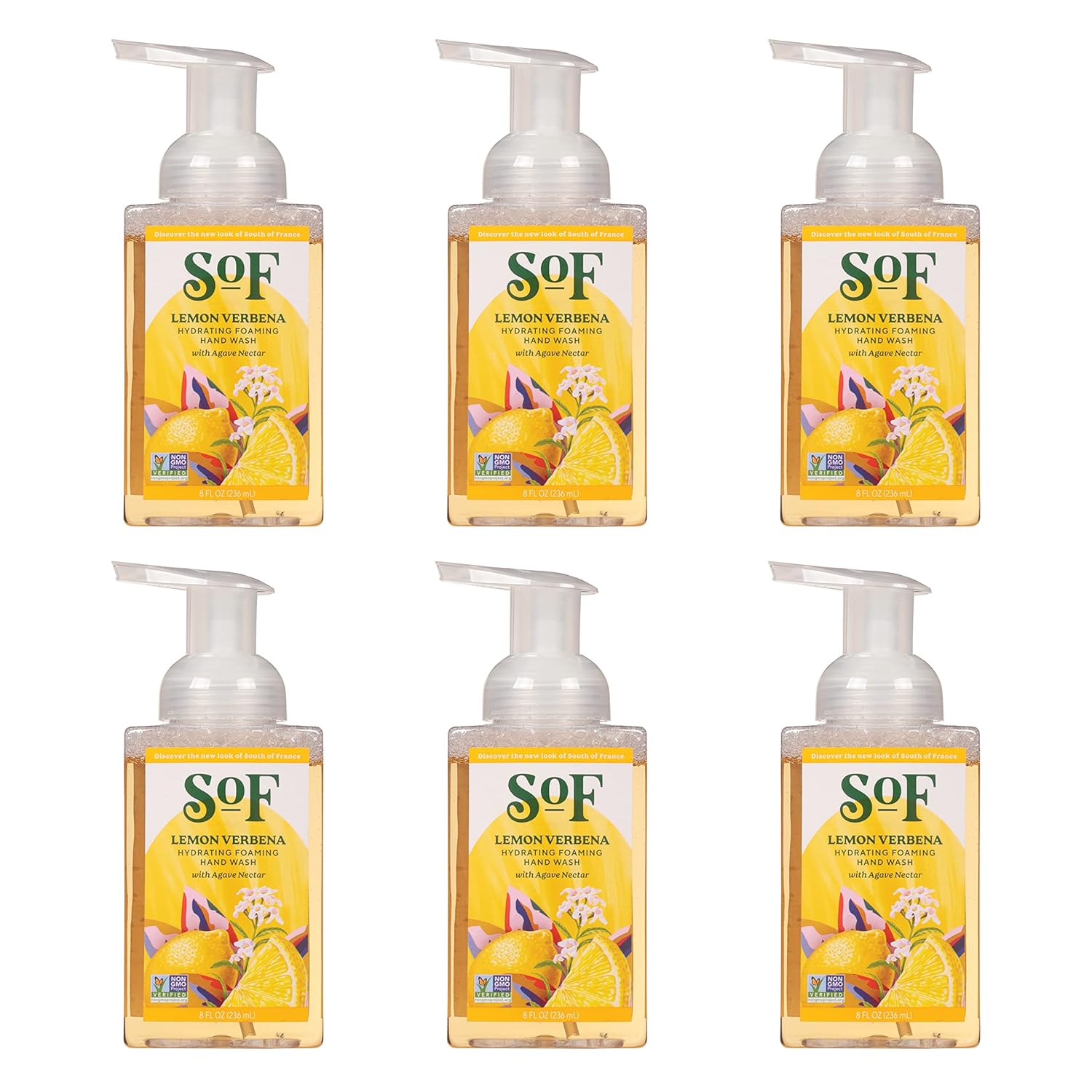 Amazon.com : South Of France Lemon Verbena Foaming Hand Wash by SoF ...