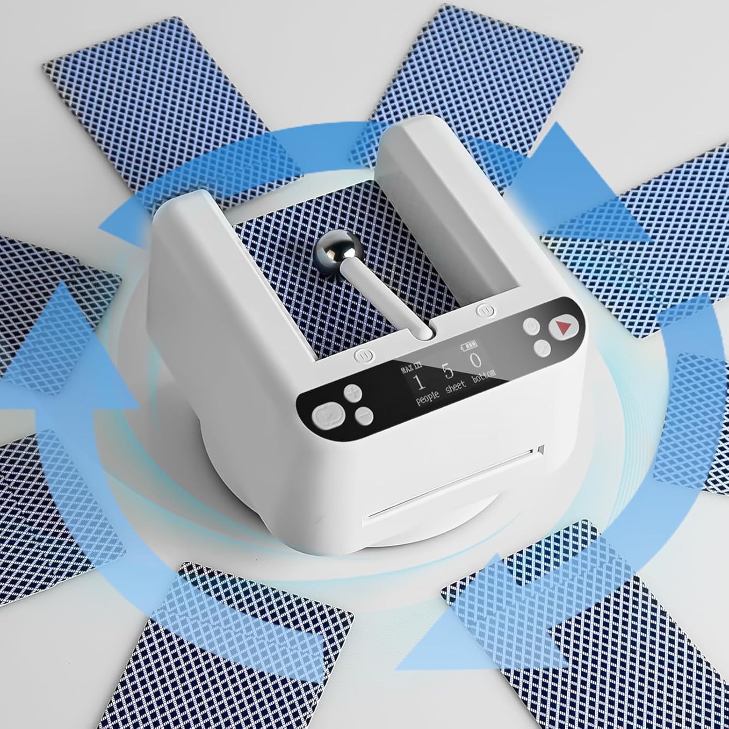 CARDSPIN Automatic Card Dealer Machine, 360° Rotating 2 Decks Card Fast ...