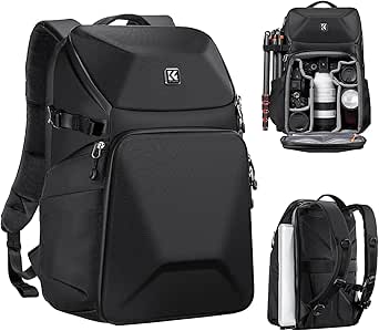 K&F Concept Camera Bag, Professional 20 L Hard Shell Camera Backpack ...