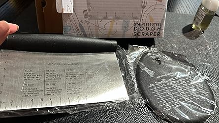 Amazon.com: Stainless Steel Dough Scraper & Chopper - 6 Inch Multi ...