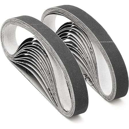 1/2" x 12" Knife Sharpener Replacement Belts Kit, 400 Medium Grit ...