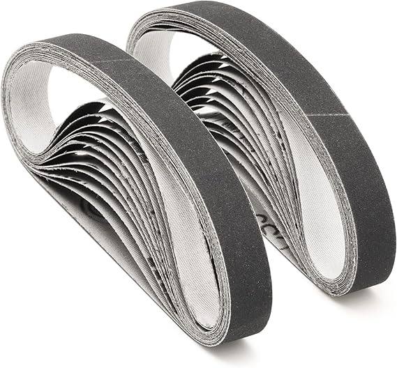 1/2" x 12" Knife Sharpener Replacement Belts Kit, 400 Medium Grit ...