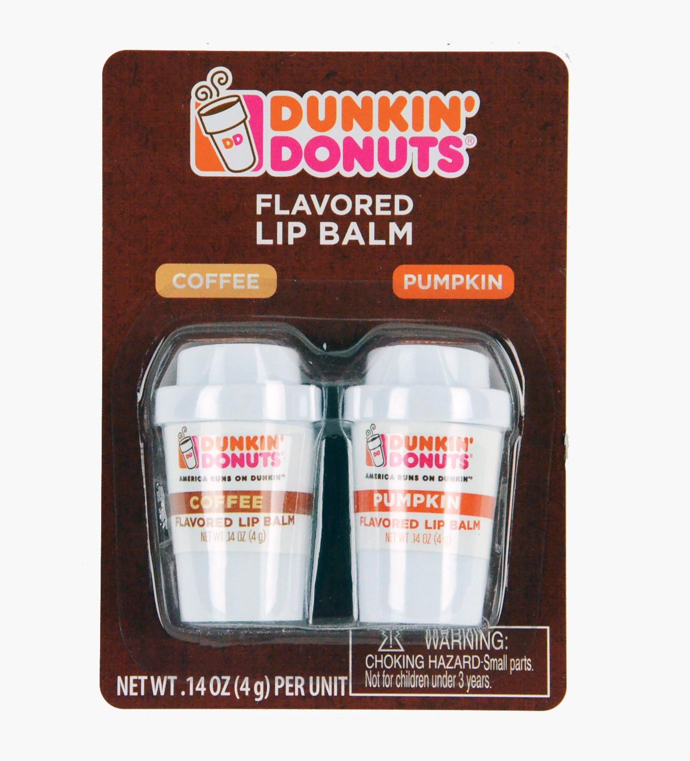 Amazon.com: Dunkin Donuts Coffee and Pumpkin Flavored Lip Balm Mini ...