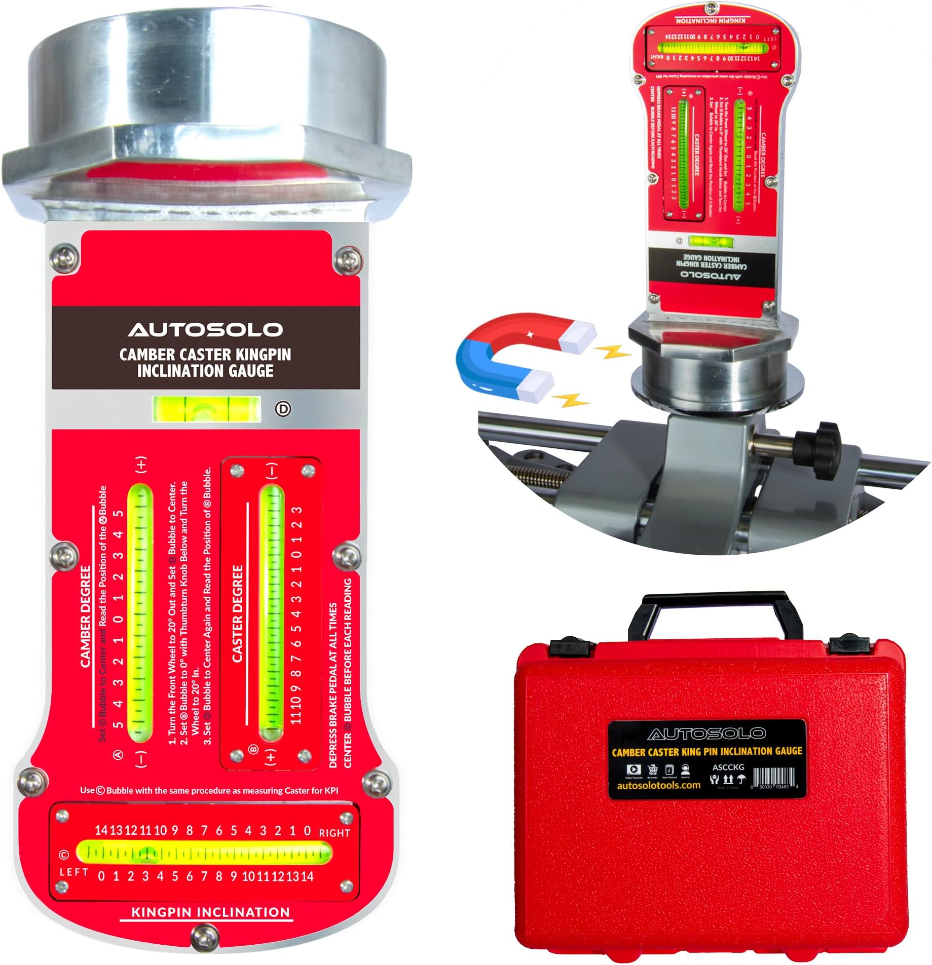 Amazon.com: Longacre 52-78290 Digital Caster Camber Gauge : Automotive