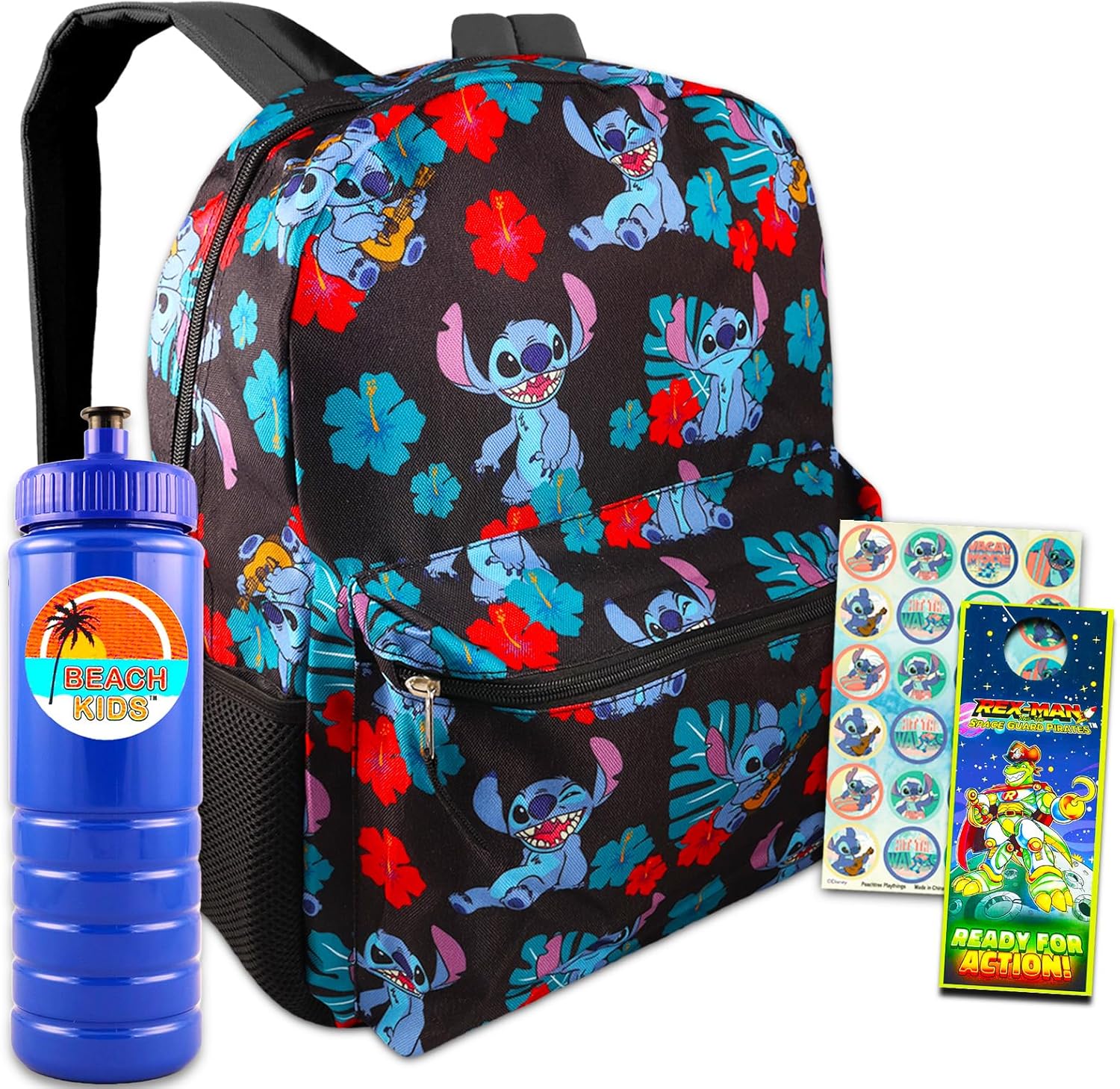 Amazon.com | Disney Lilo and Stitch School Backpack ~ 3 Pc Bundle 16 ...