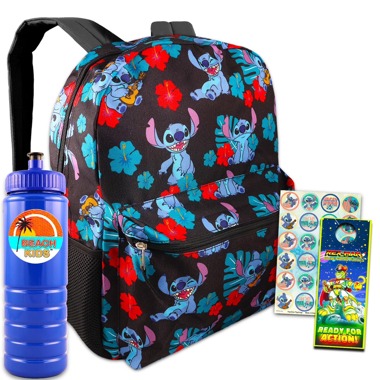 Amazon.com | Disney Lilo and Stitch School Backpack ~ 3 Pc Bundle 16 ...