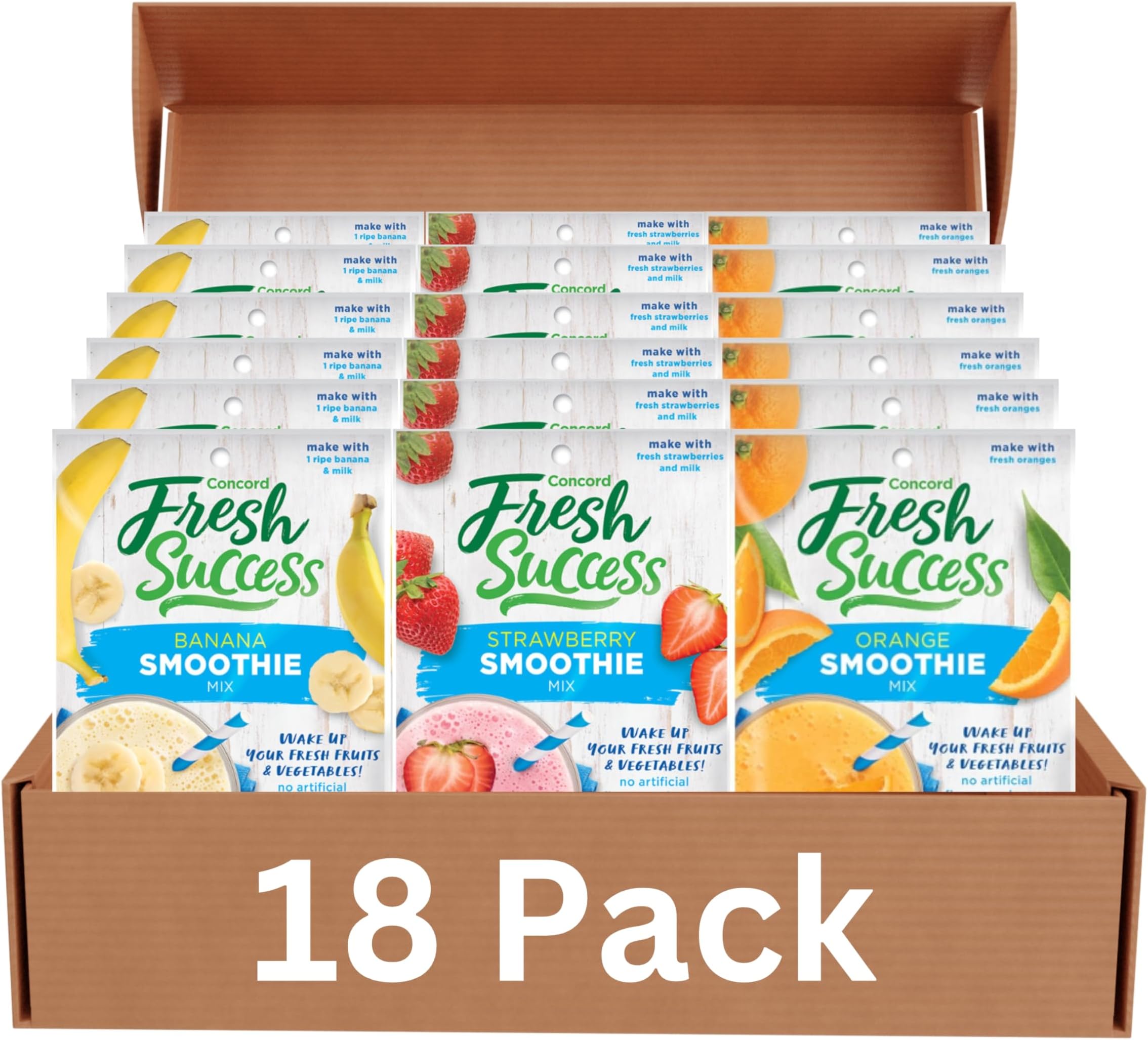 Amazon.com : Concord Foods Concord Foods Strawberry, Banana & Orange ...