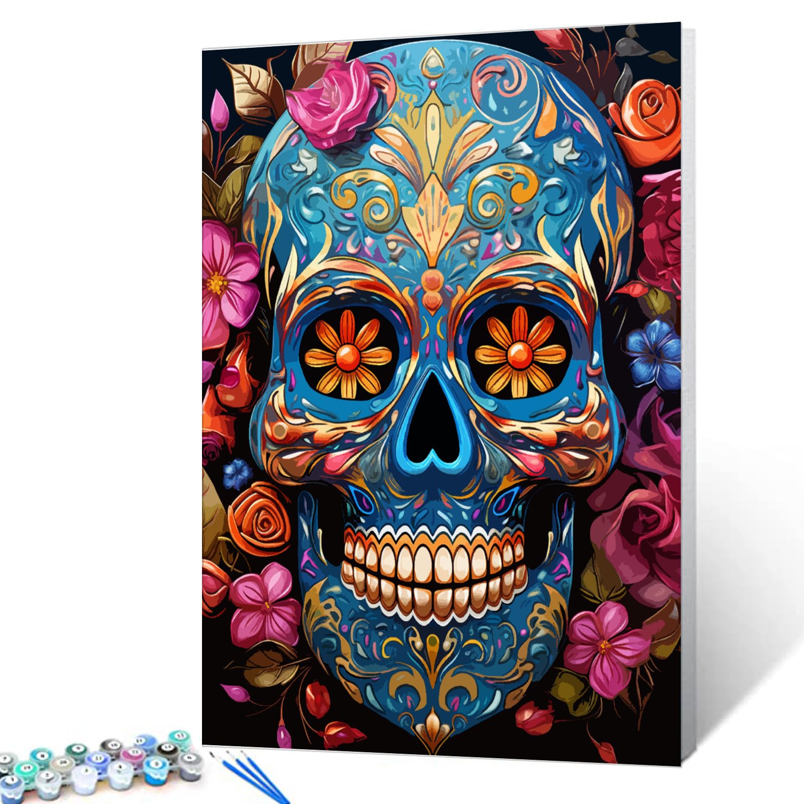 Abstract Skull Painting