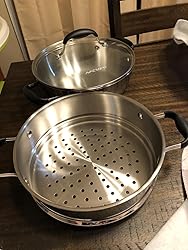 Amazon.com: AVACRAFT 18/10, 3 Piece Stainless Steel Steamer Cooking Pot ...