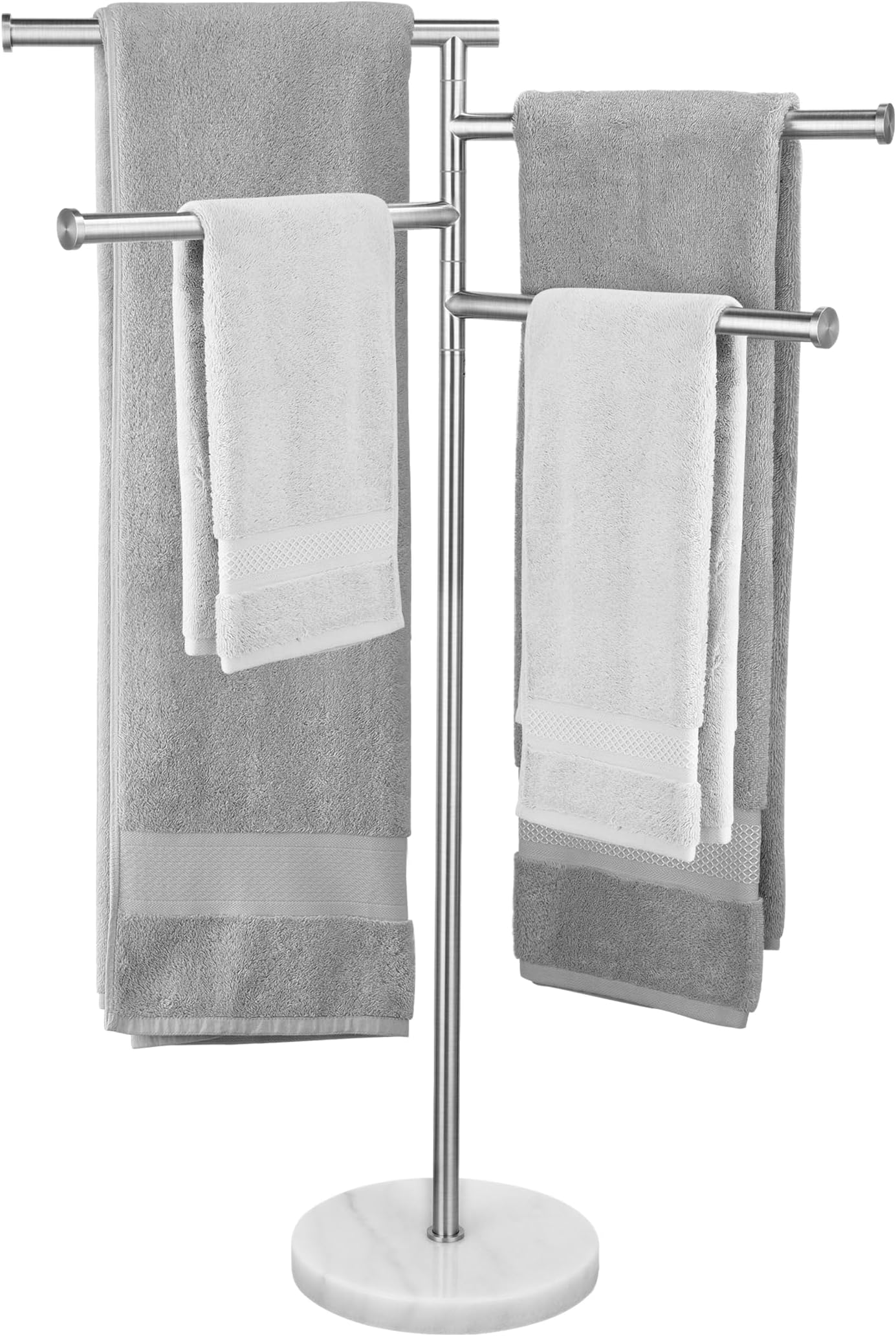 blomus -MENOTO- Handtuchständer aus mattiertem Edelstahl, freistehend ...