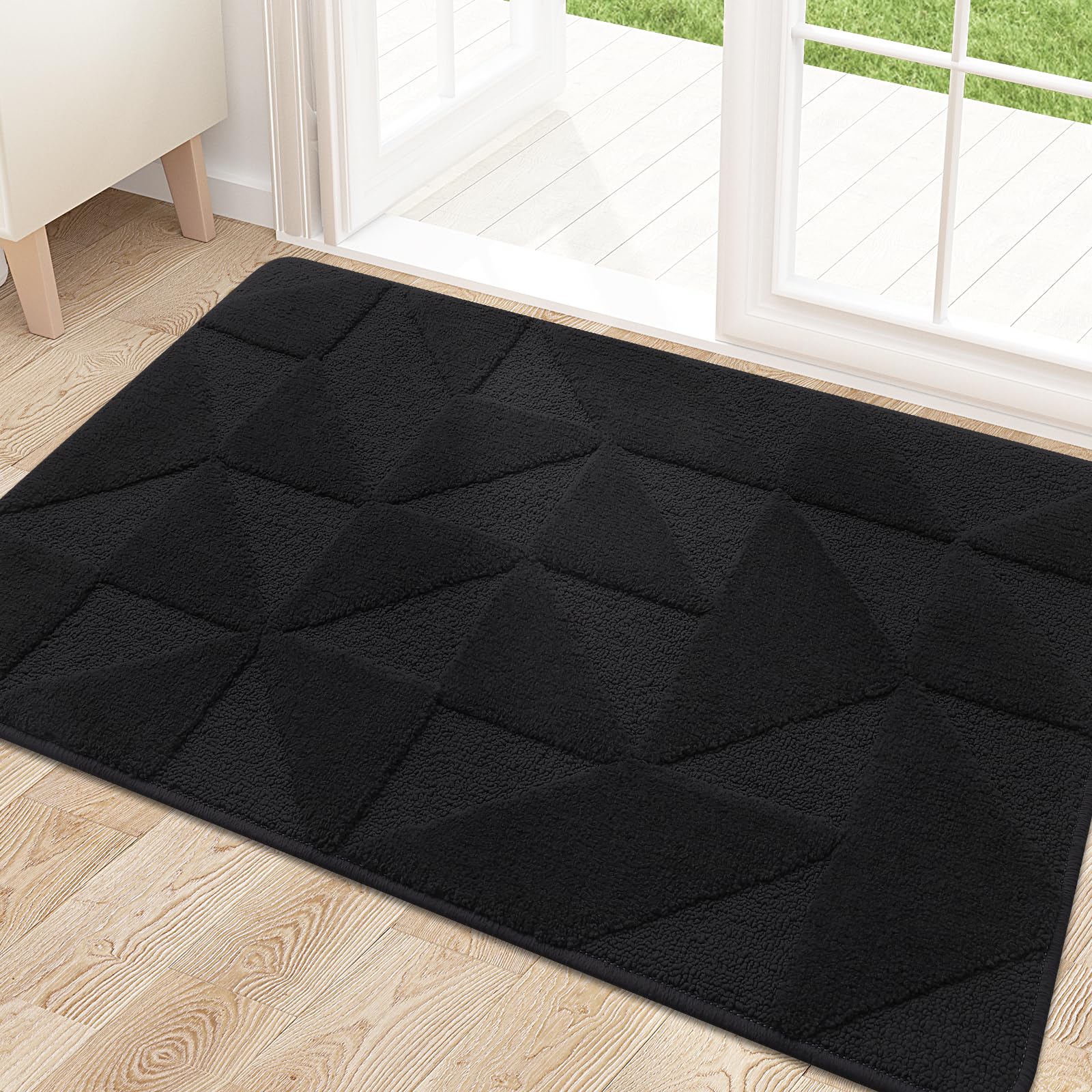 Amazon.com: OLANLY Door Mats Indoor, Non-Slip, Absorbent, Dirt Resist ...
