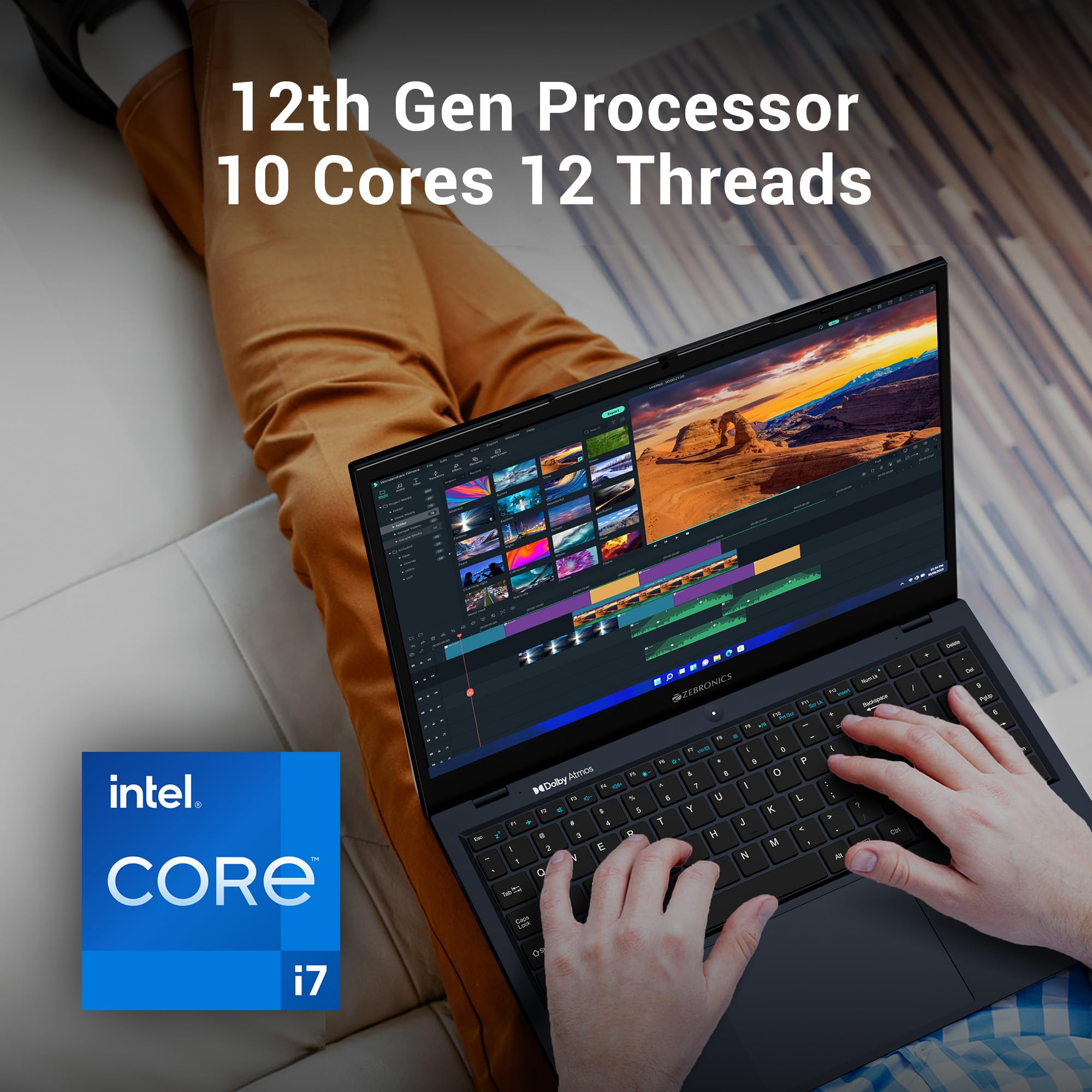 Buy ZEBRONICS PRO Series Z NBC 5S, Intel Core 12th Gen i7 Processor ...