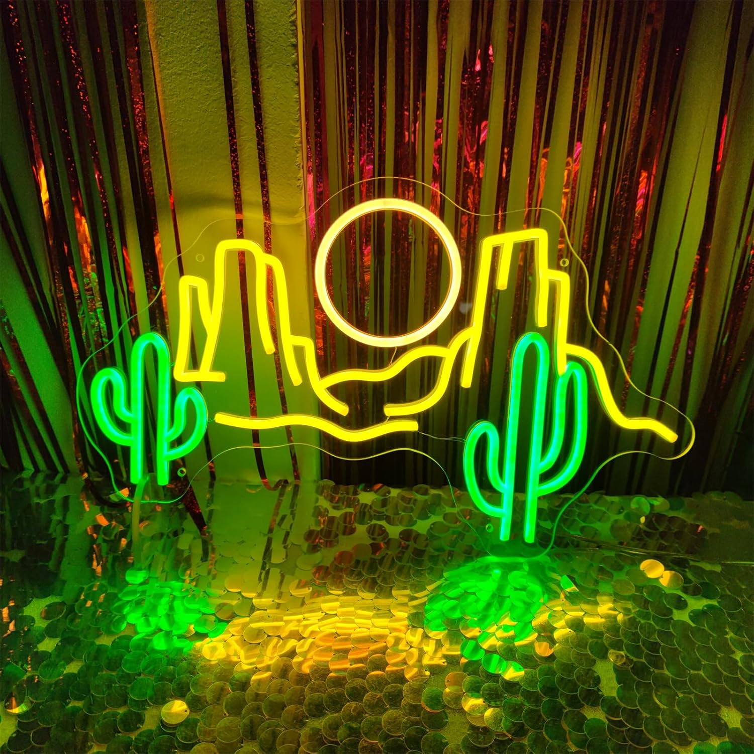 Desert Cactus Neon Sign for Wall Decor,Desert Cactus Led Sign,Desert ...