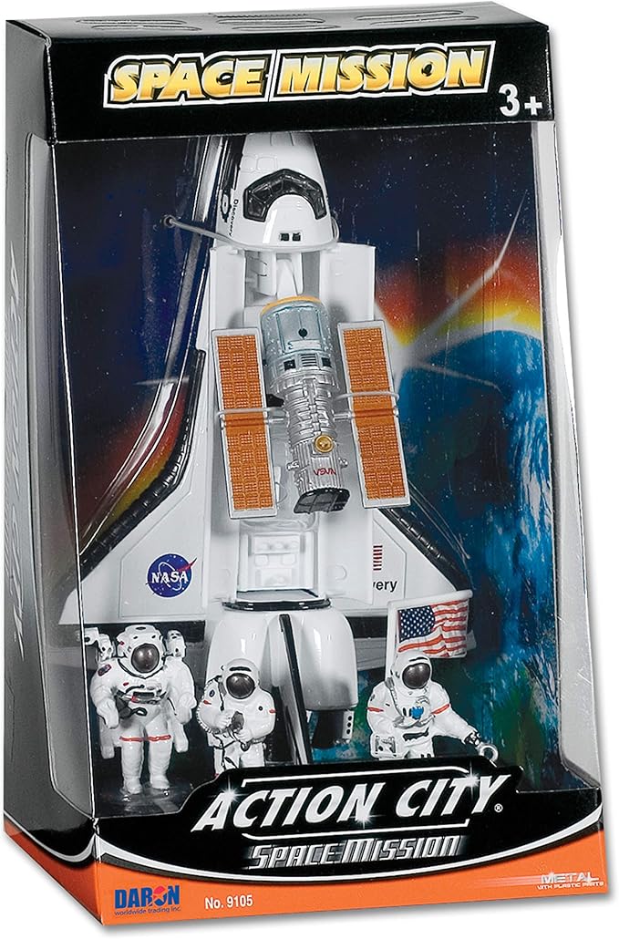 Amazon.com: Action City Space Mission 4 Piece Set, Nasa : Toys & Games