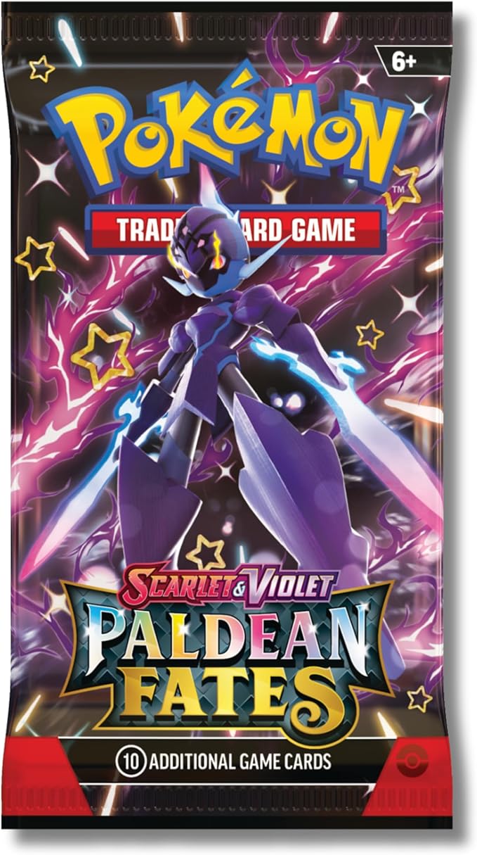 Amazon.com: Pokemon Scarlet & Violet Paldean Fates Booster Pack | Shiny ...