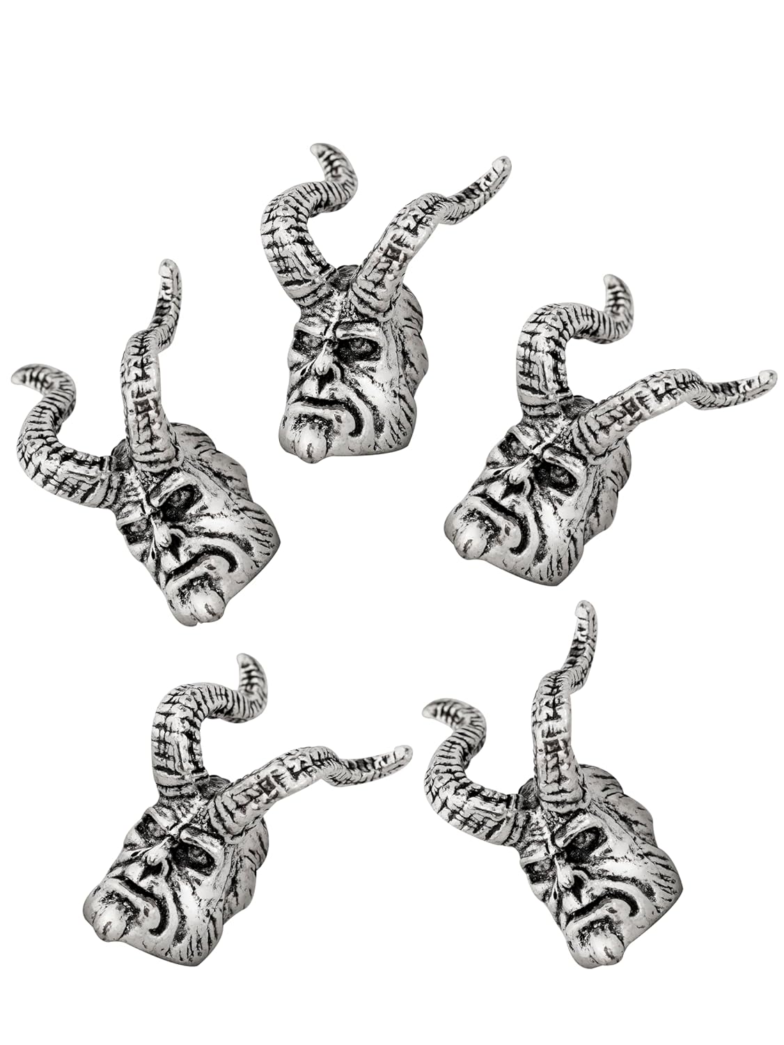 Amazon.com : HAQUIL Satan Creepy Head Bead Combo 5 pcs Triquetra Viking ...