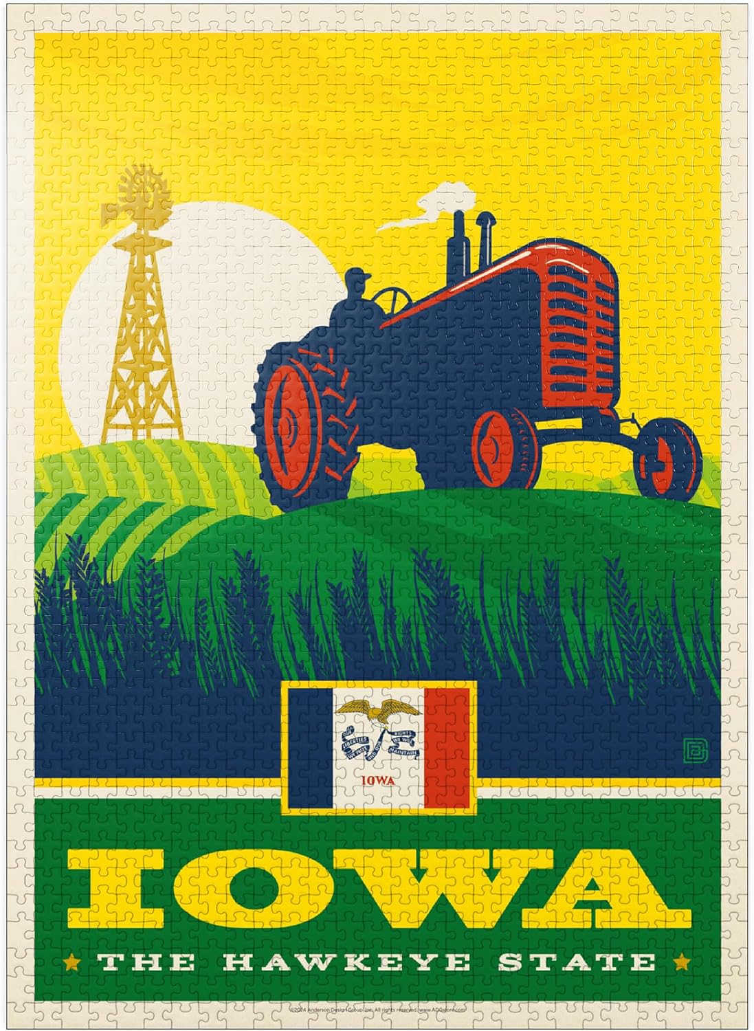 Amazon.com: MyPuzzle Iowa: The Hawkeye State - Premium 1000 Piece ...